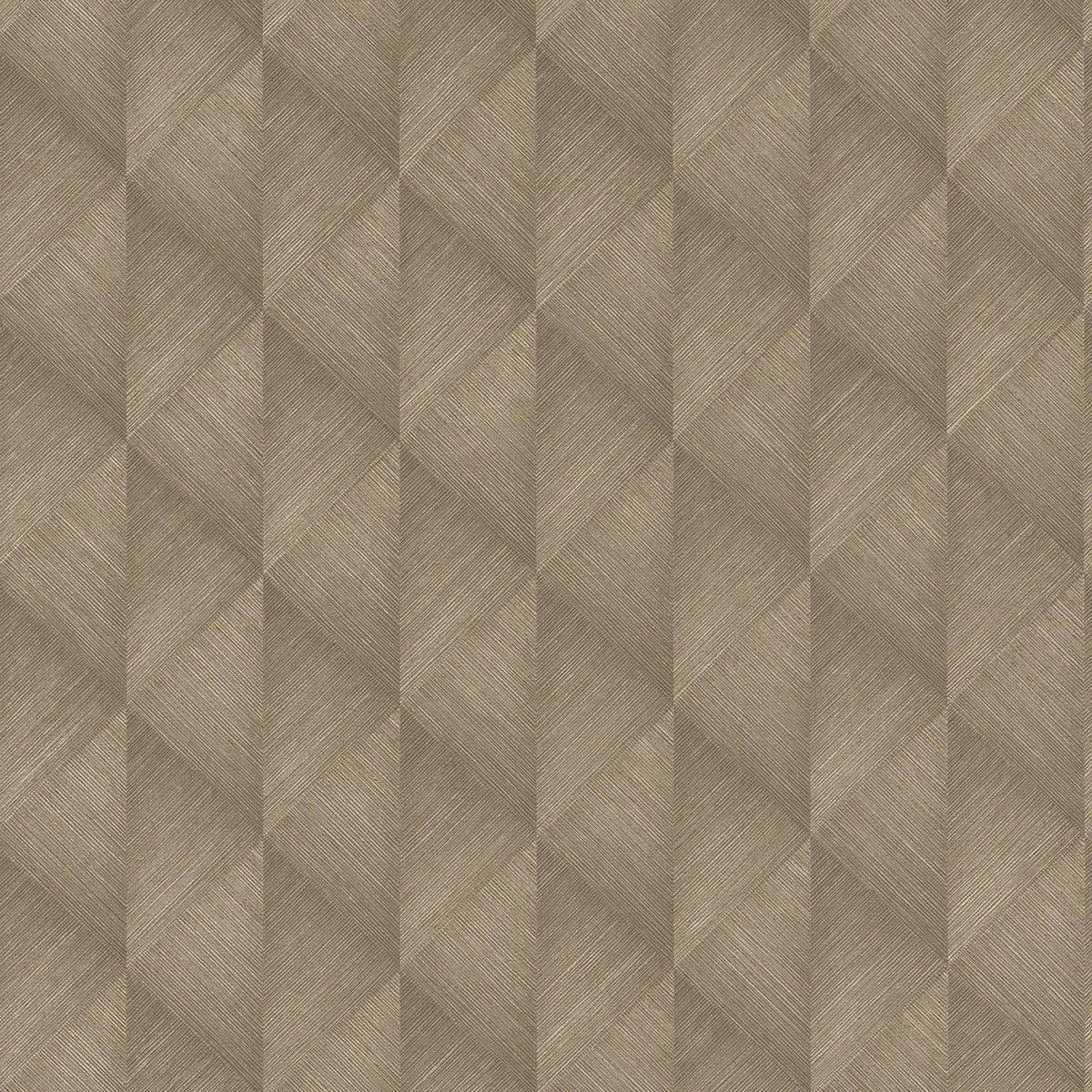 Miro Brown Geo Wallpaper with Textured Metallic Geometric Pattern - Ad ...