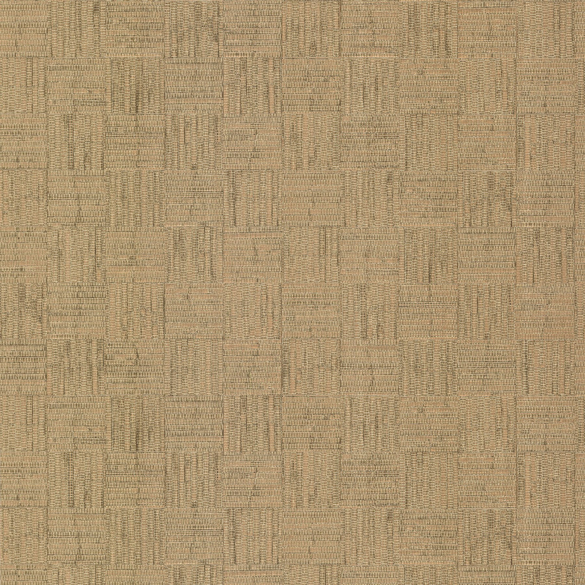 Thea Gold Geometric Wallpaper with Modern Abstract Quilted Texture - W ...