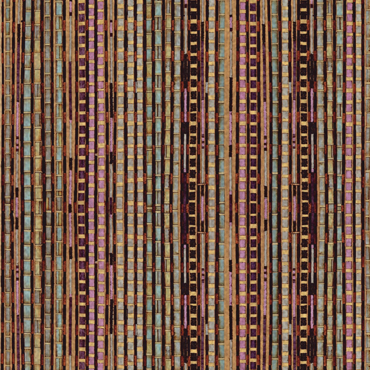 Bamboo Multicolor Geometric Wall Mural with Metallic Finish - Eijffing ...