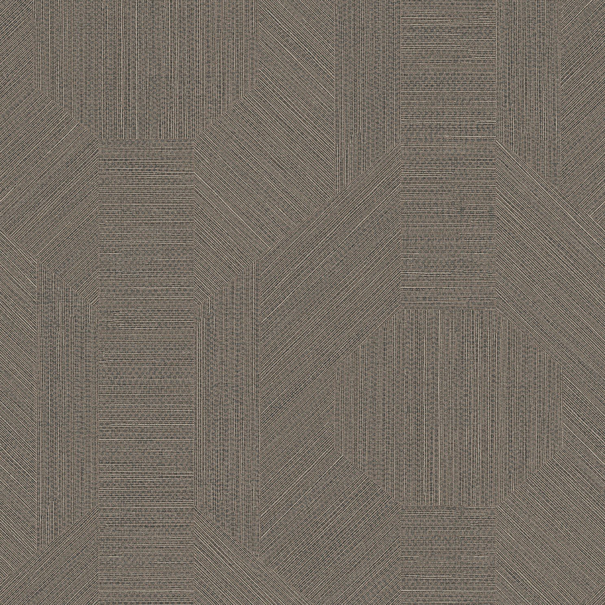 Ladon Pewter Metallic Texture Wallpaper with Modern Geometric Fabric ...