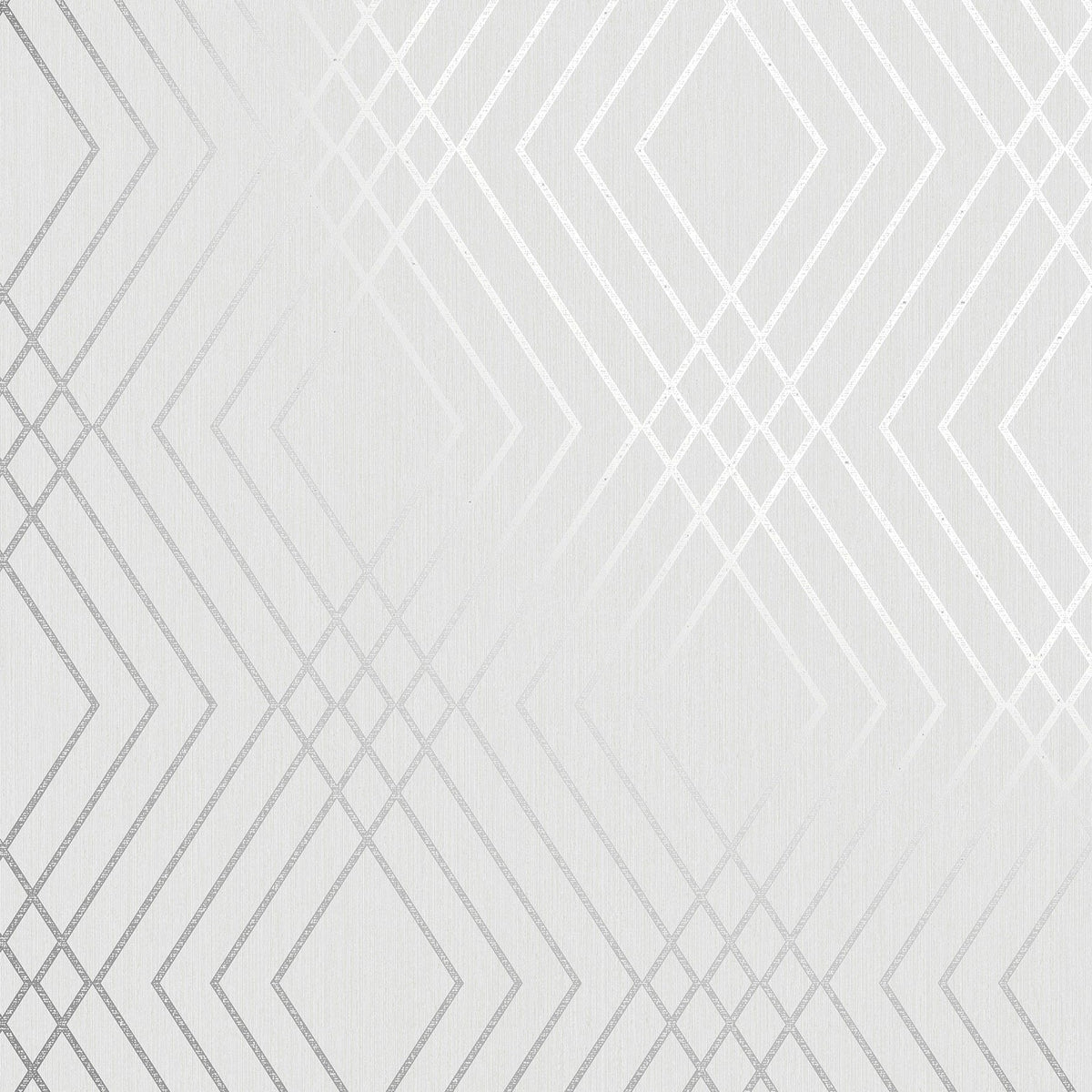 Shard Silver Trellis Wallpaper with Metallic Geometric Trellis - Fine ...
