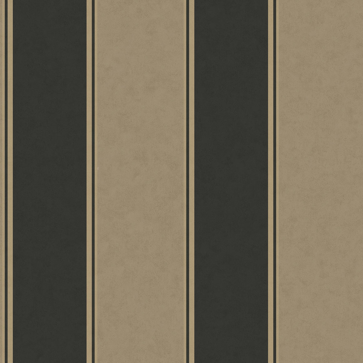 Rydia Black Stripe Wallpaper with Gold-Accented Vertical Stripes - Bre ...