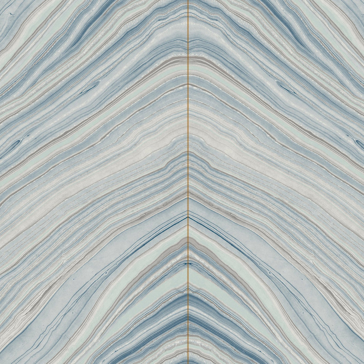 Onyx Strata Mist Blue Premium Peel & Stick Wallpaper with Geometric St ...