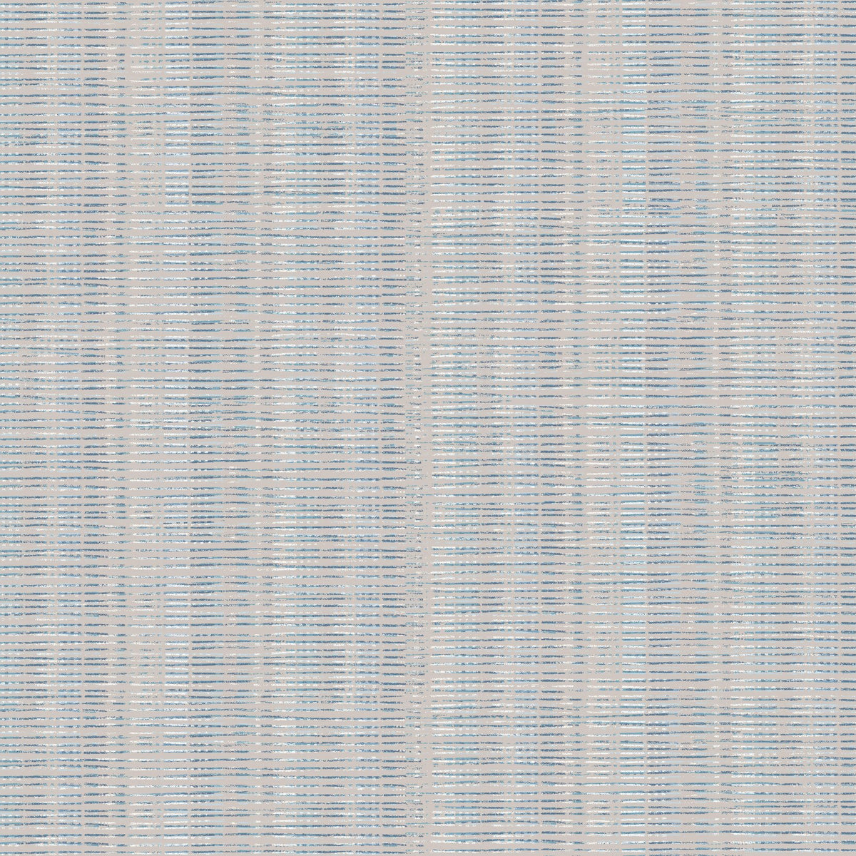 Broken Boucle Stripe Putty & Blue Wallpaper with Bohemian Striped Moti ...